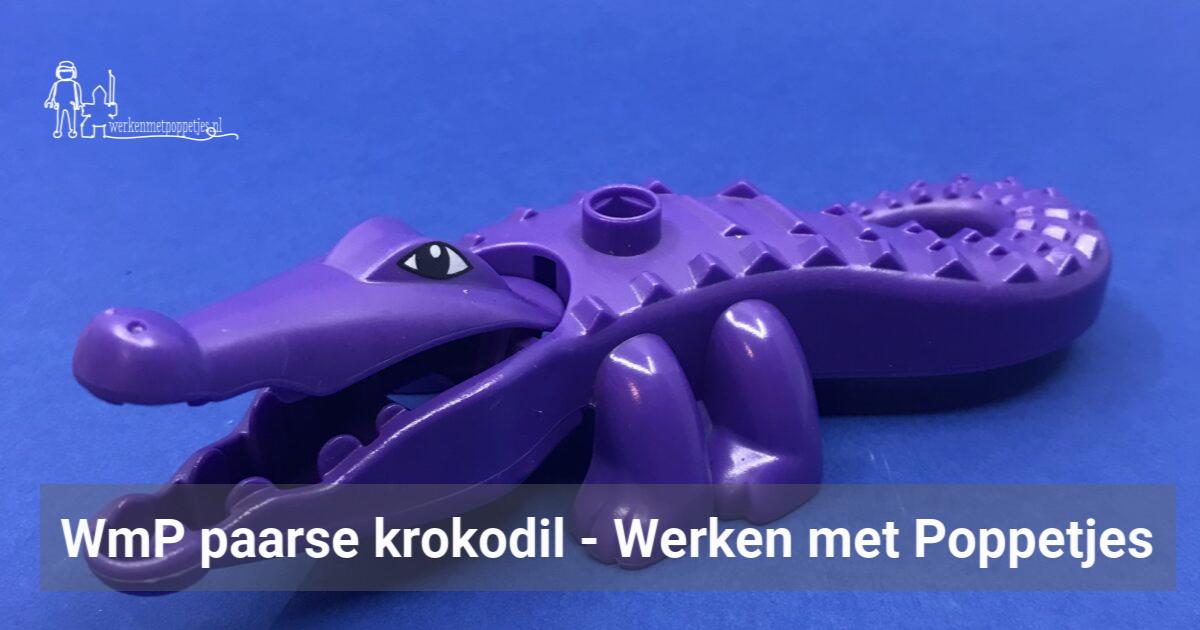 WmP paarse krokodil – Werken met Poppetjes